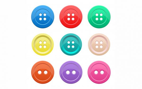 مجموعه دکمه لباس - Clothes button set | گرافیستیم