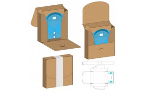 قالب تیغ دای کات جعبه محصول - Box packaging die cut template design ...